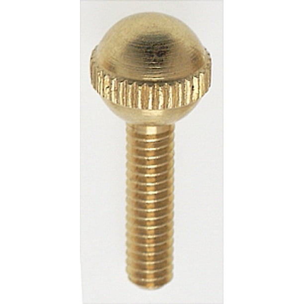 Satco Solid Brass Thumb Screws Burnished and Lacquered 8/32 Ball Head 5 ...
