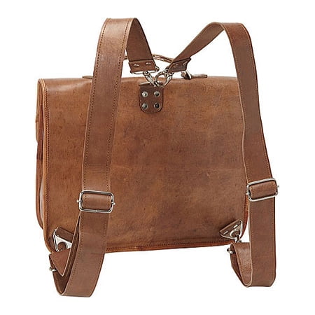 Sharo Leather Bags - Sharo Genuine Leather Wide Three-in-One Backpack ...