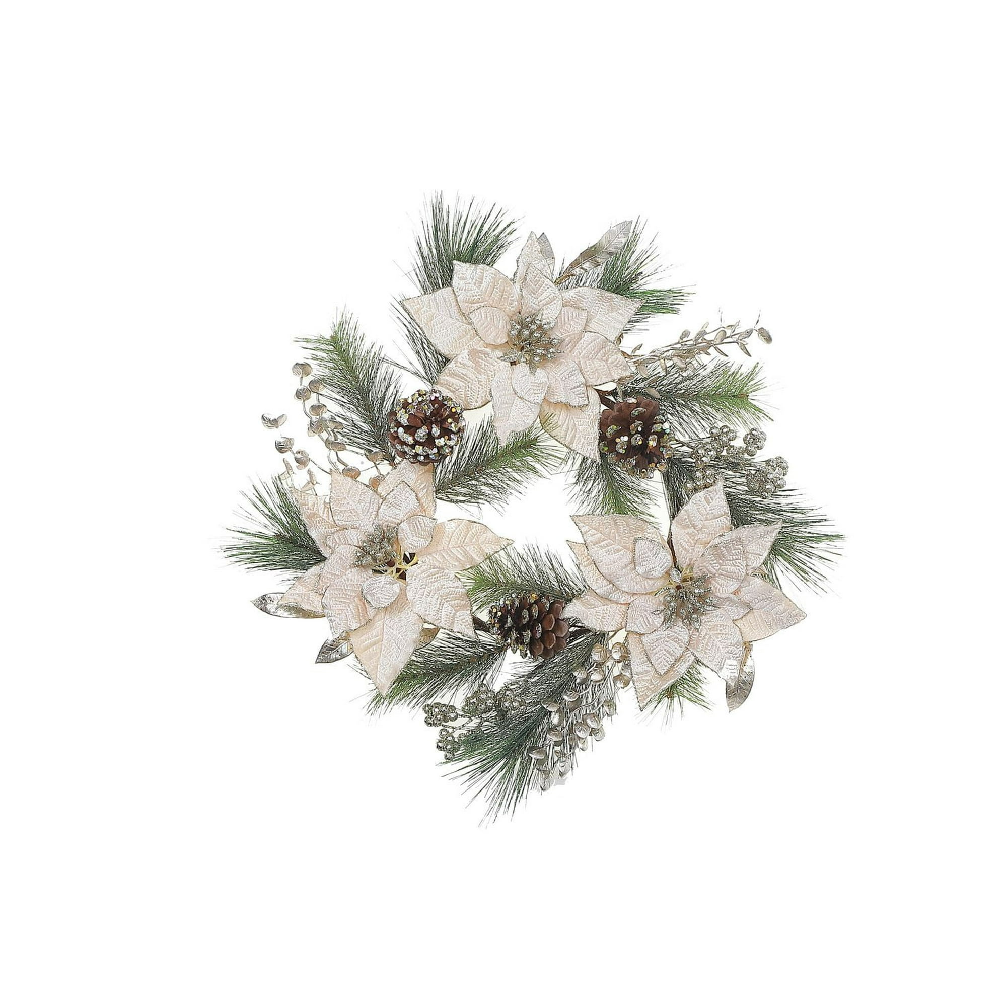 Click here for Ih Casadécor Poinsettia And Pinecone Wreath prices