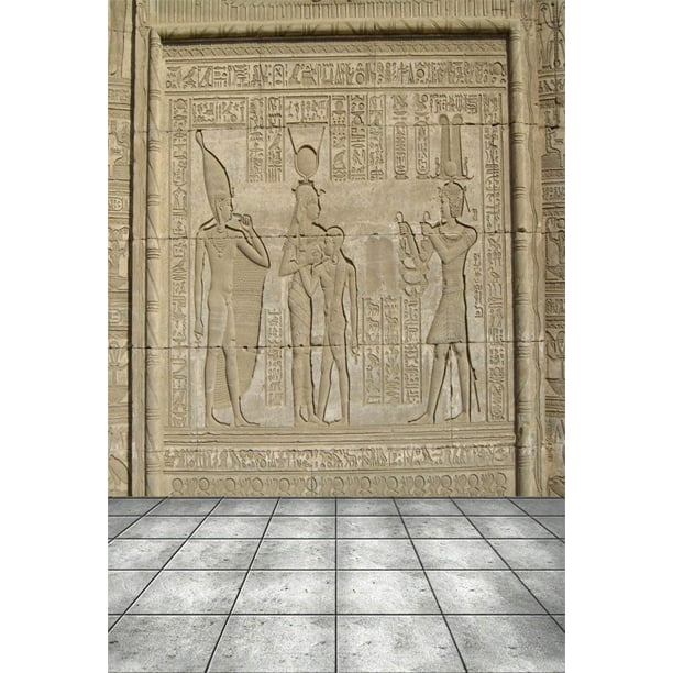 BSDHOME 5x7ft Photography Backdrop Hieroglyphic Carvings Ancient ...