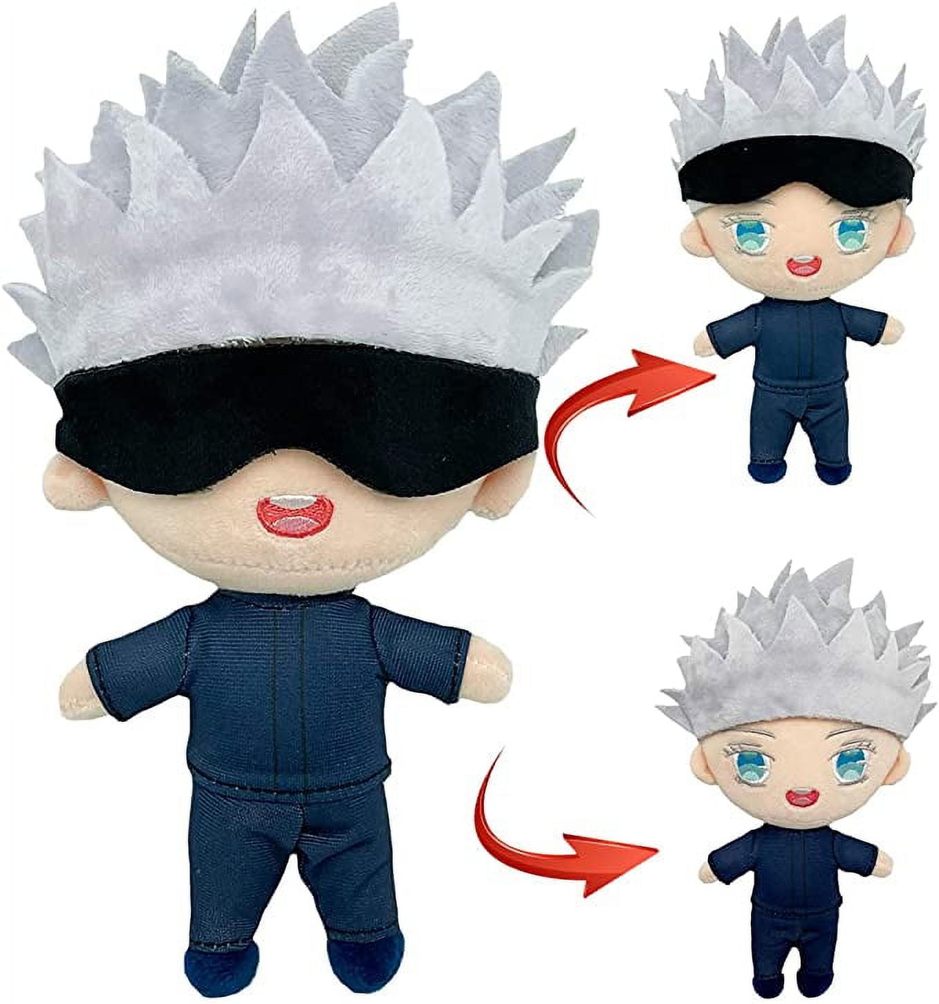 Jujutsu Kaisen Satoru Gojo - Peluche de hombre guapo, cabello blanco ...