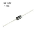 Uxcell 4 Pack 1N5401 Rectifier Diode 3A 100V Electronic Silicon Diodes ...