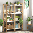 Simpli Furnished LLC 4 Tier Storage Shelf Bookshelf, Bamboo - Walmart.com