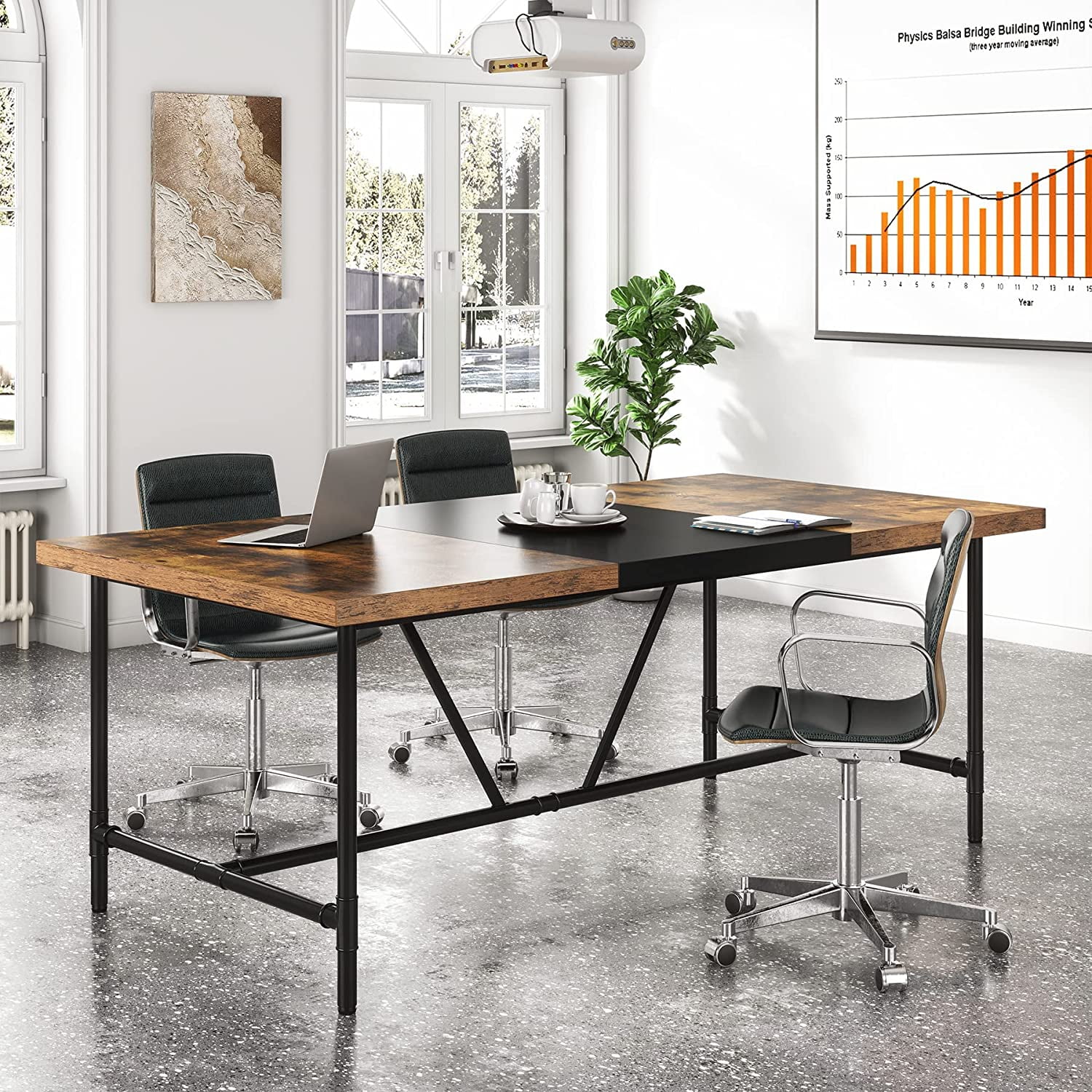 6FT Conference Table, Meeting Table Conference Room Tables, Home Office ...