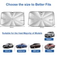 AOKELILY Car Windshield Sunshade Umbrella Foldable Car Windshield Sun ...