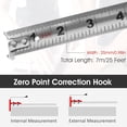 2 Pack Tape Measure 25FT/7.5M Stainless Steel Measuring Tape with ...