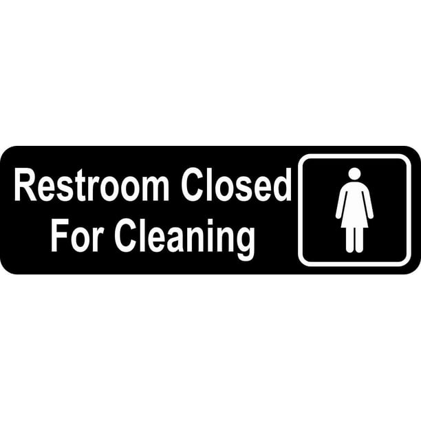 10in x 3in Women's Restroom Closed For Cleaning Sticker Sign Decal ...