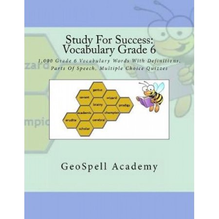 Study For Success: Vocabulary Grade 6: 1,000 Grade 6 Vocabulary Words ...