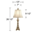 Regency Hill Elize Traditional Table Lamps 26 1/2" High Set of 2 ...