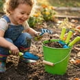 G & F Products JustForKids Kids Garden Tool Set, 2-Pack with Pails ...