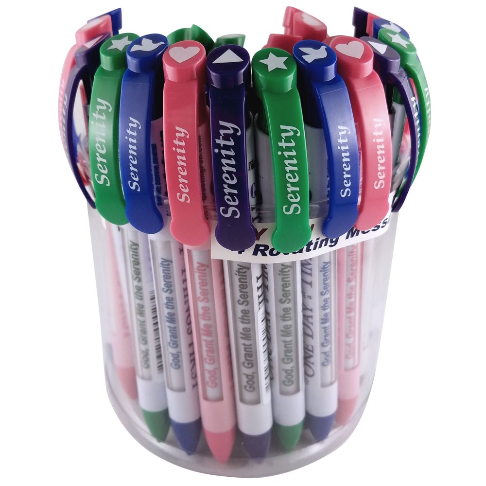Scripture Pens by Greeting Pen-Serenity Prayer Assorted Colors Rotating ...
