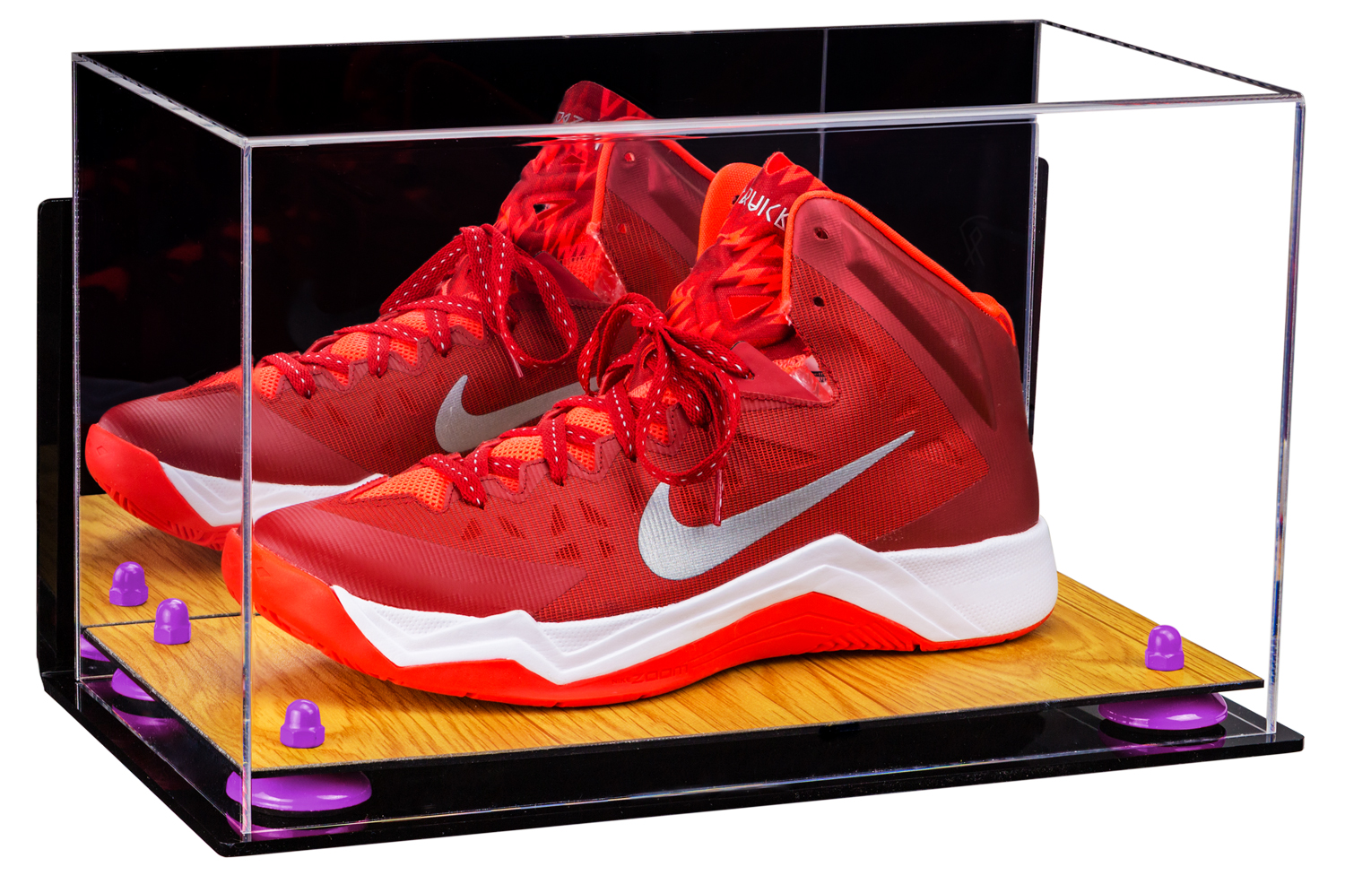 Deluxe Acrylic Large Shoe Display Case for Basketball Shoe Soccer Cleat ...