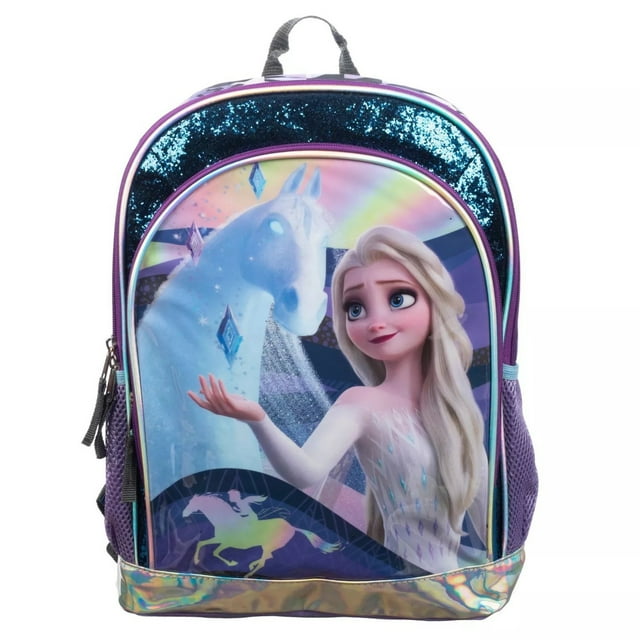 Frozen 2 Elsa Girls Purple Glitter Backpack - Walmart.ca