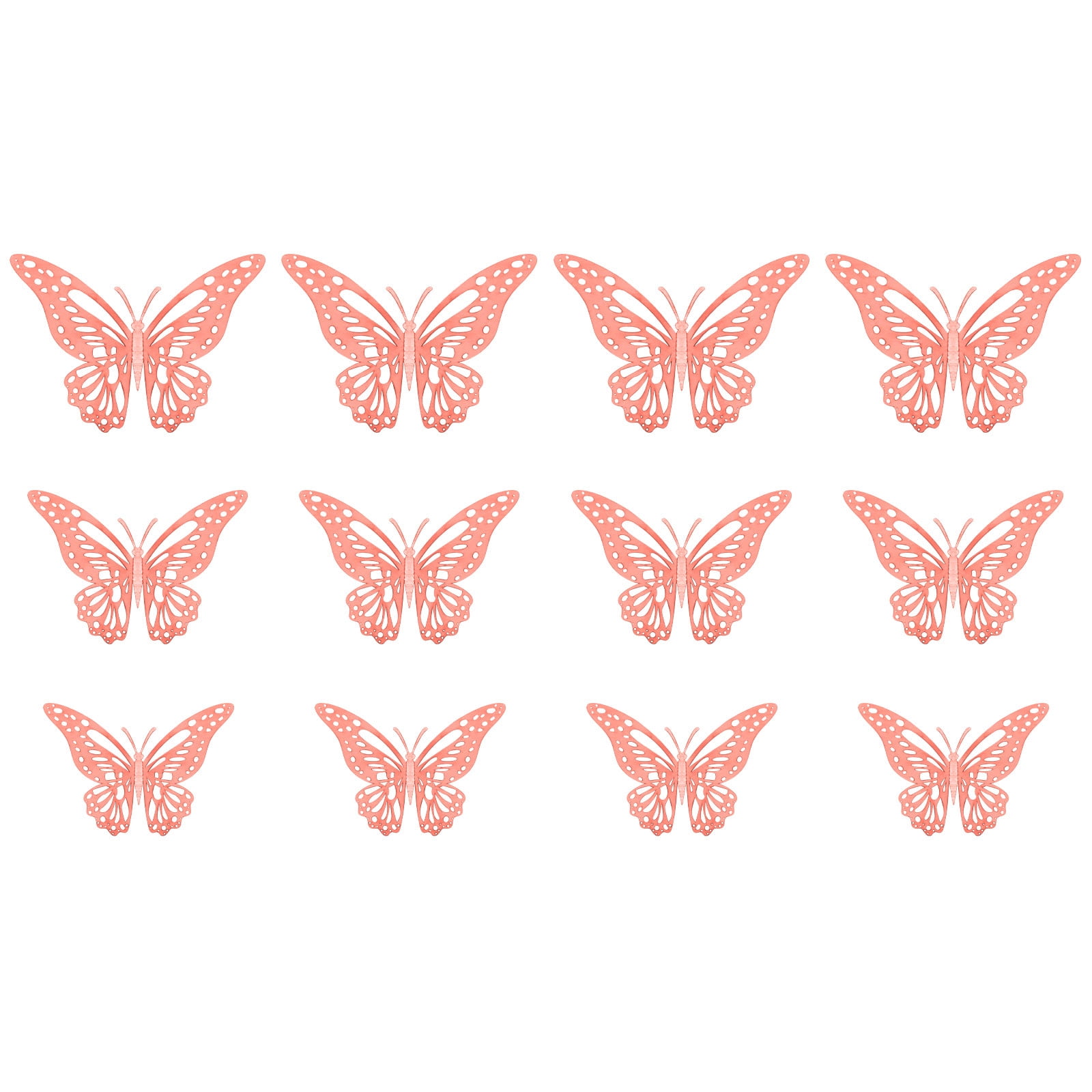 AURIGATE Butterfly Wall Decor Stickers, 6 Styles Gold Butterfly ...