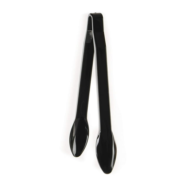 Set of 3 - Heavy Duty Black Serving Tongs - 12 inch - Plastic ...