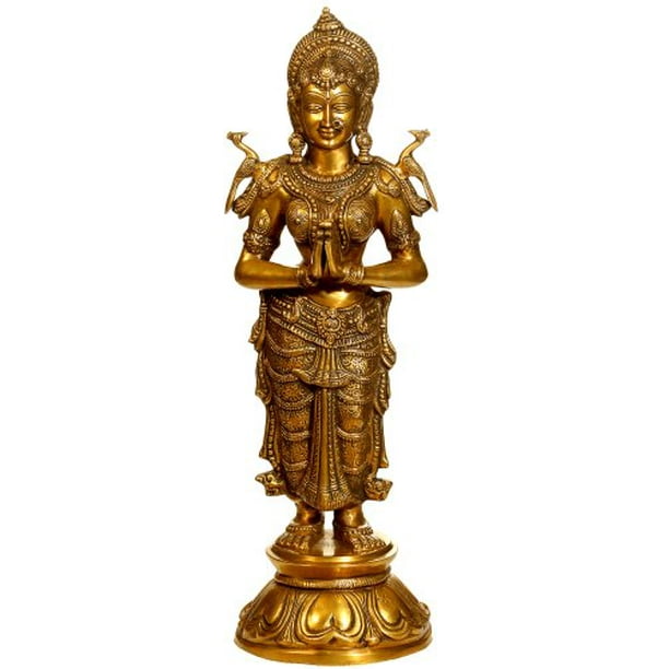 The Dwara-Devi (The Celestial Doorkeeper Flanking Temple Doors) - Brass ...