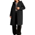 Aellinatey Trench Coat Women with Hood - Single Breasted Notched Lapel ...