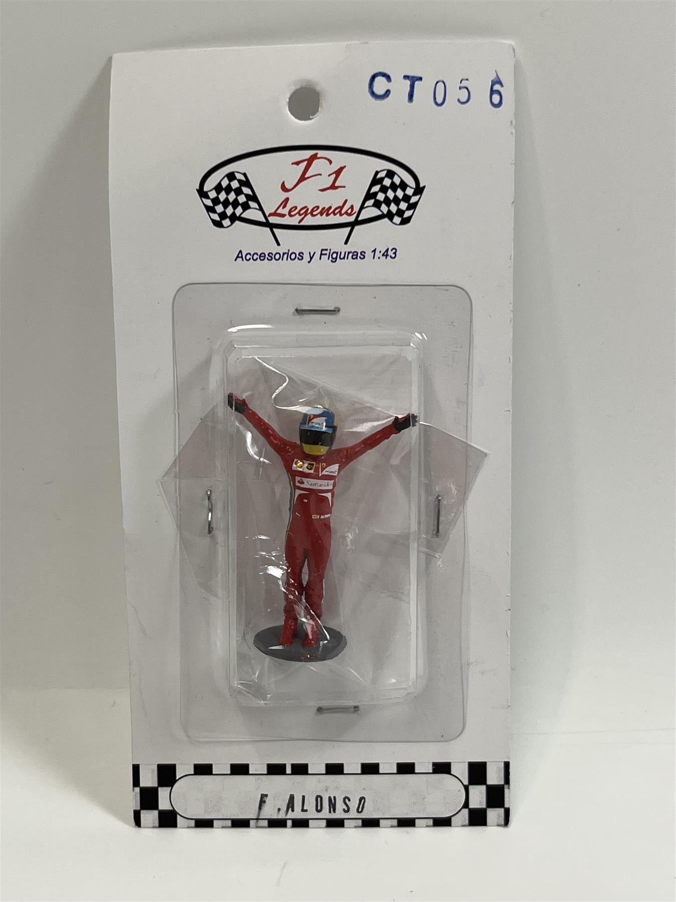 Fernando Alonso Ferrari Diecast Figure 1:43 Scale Cartrix CT056 ...