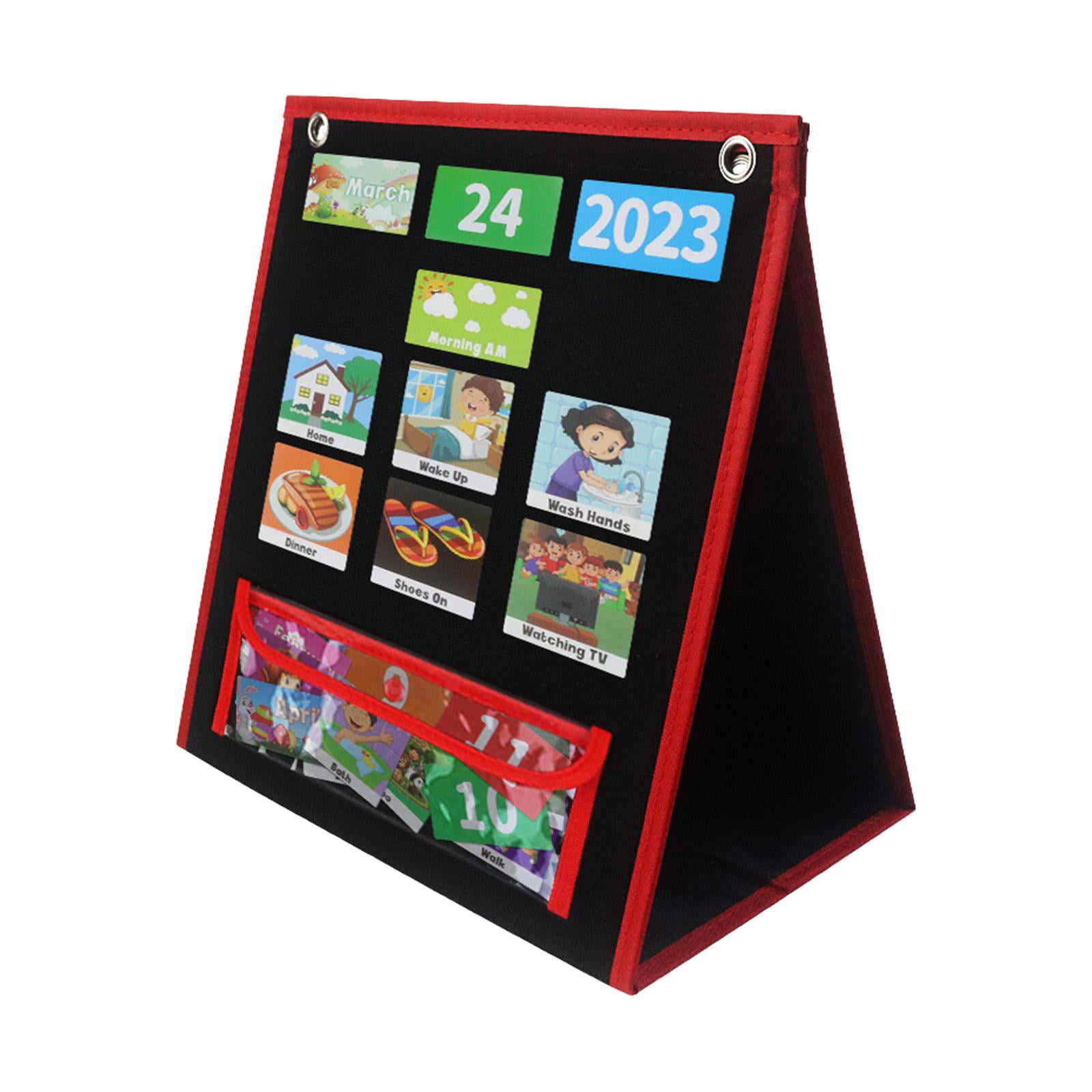 Visual Schedule Calendar Pocket Chart Routine Cards Behavior Visual ...