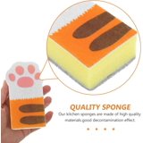 3pcs Cute Sponge For Dishes, Clean Dishwashing Sponge, Dishwashing ...