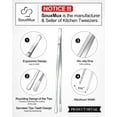 2 Pcs 10-inch Cooking Tweezers Tongs Precision Serrated Tips, Stainless ...