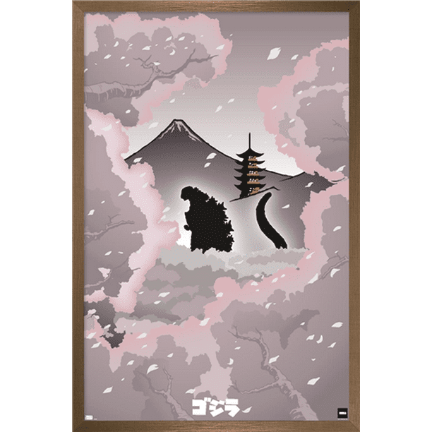 Godzilla - Backdrop Wall Poster, 22.375" x 34", Framed - Walmart.com