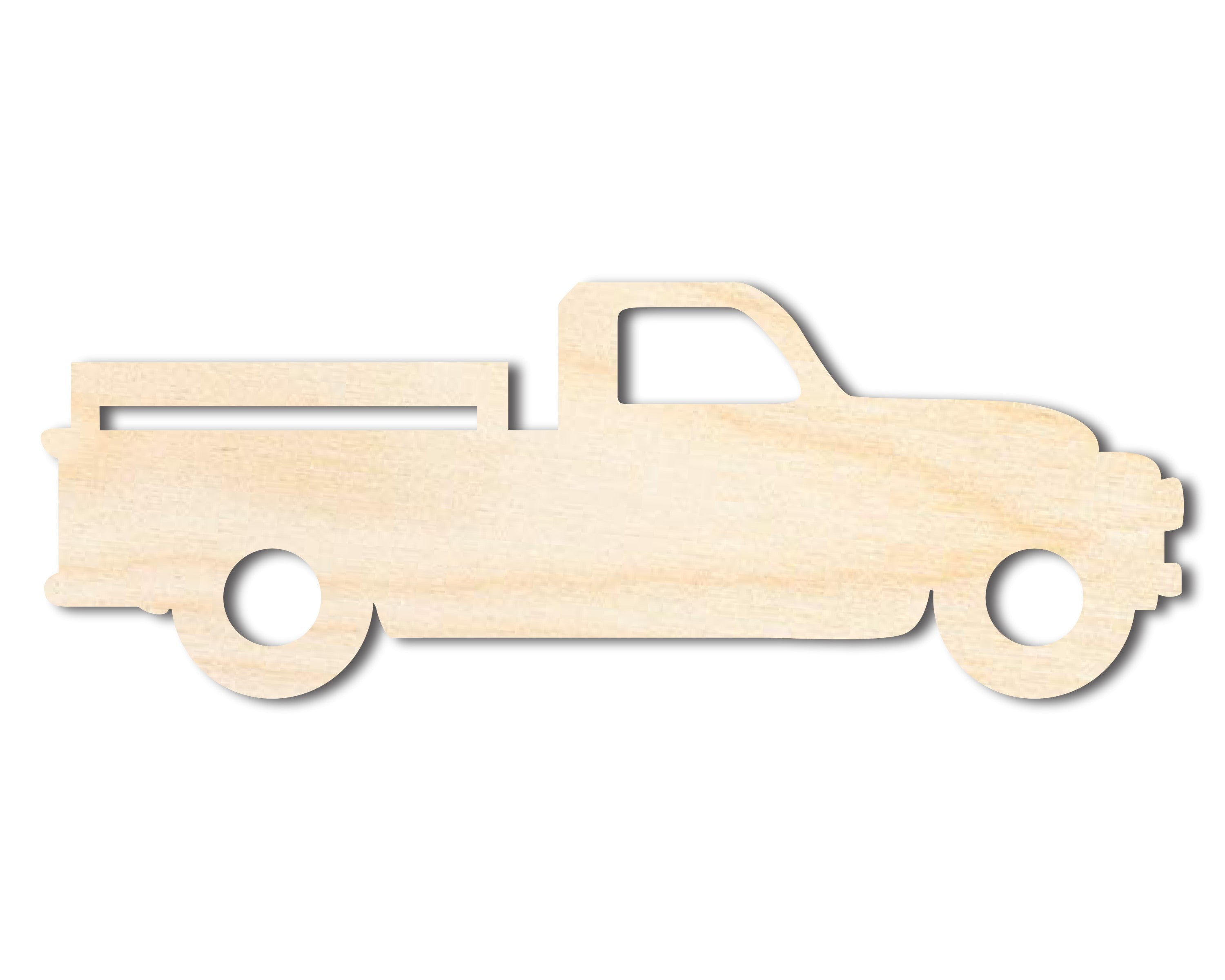 Unfinished Wood Vintage Pickup Truck Shape - Vehicle Truck Craft - up ...