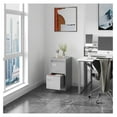 2 Drawers Vertical File Cabinets - 17.8" Deep Lockable Filing Cabinet ...