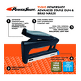 Arrow T50HS PowerShot Heavy Duty Staple Gun and Nailer, Compatible with ...