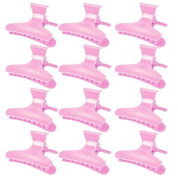 12 Pack Butterfly Hair Clamps Clips Hair Claw Clips Salon Pro Section ...