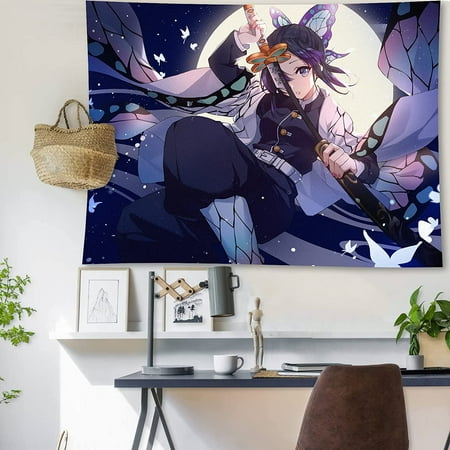 JOOCAR Anime Tapestry of Demon Slayer, Kimetsu no Yaiba Wall Decoration ...