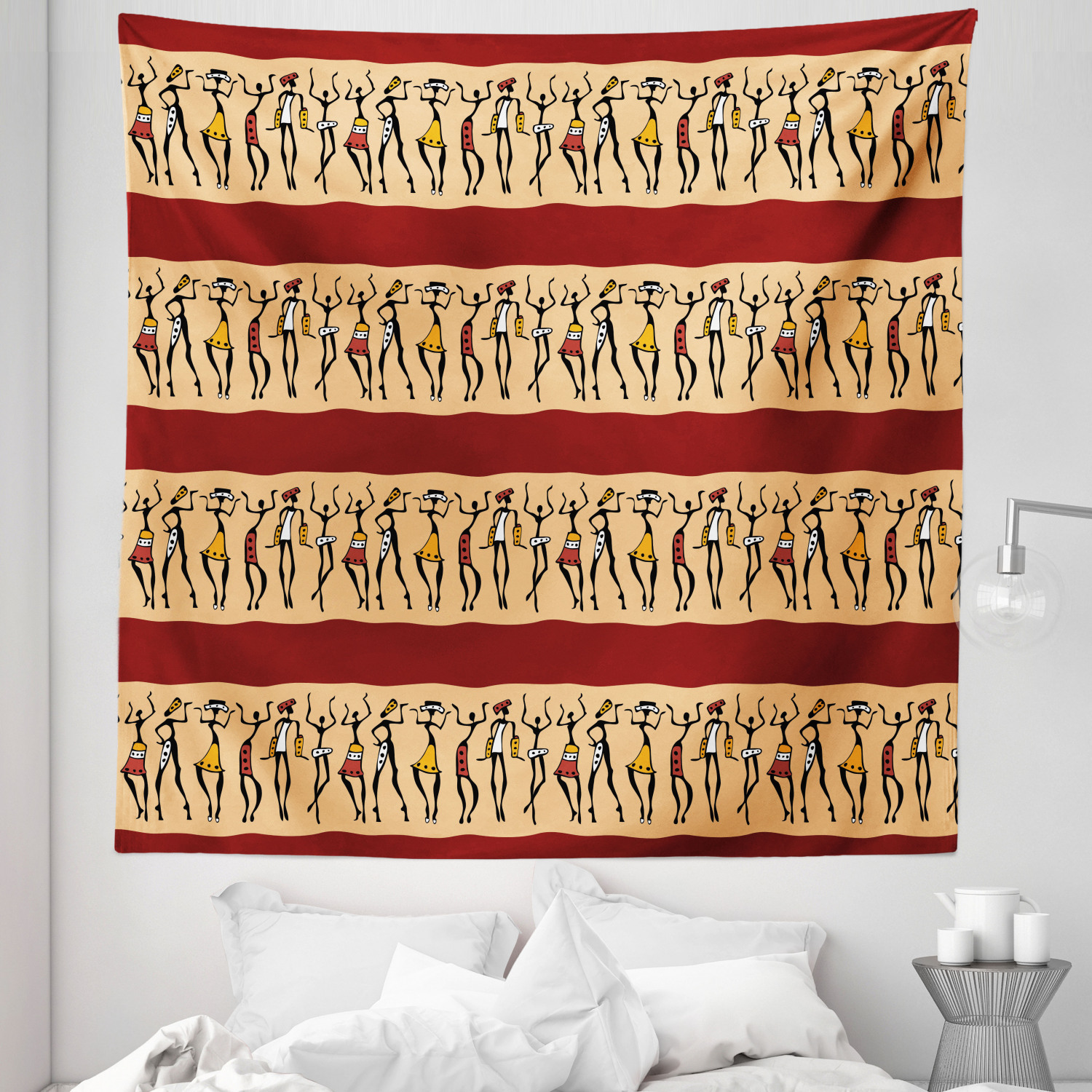 African Tapestry, Native Indigenous People Different Poses Culture ...