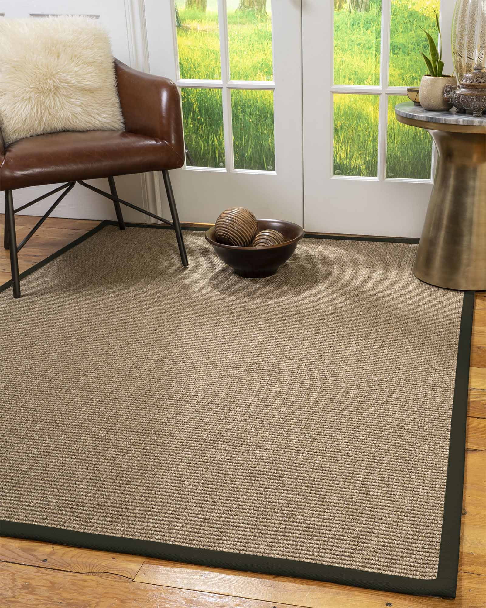 Natural Area Rugs Sandstone Custom Sisal Rug 8 X 10 Oval Moss