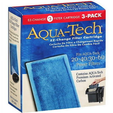 Aqua-Tech Power Aquarium Filter 3-Step Filtration, 30-60 Gallons ...