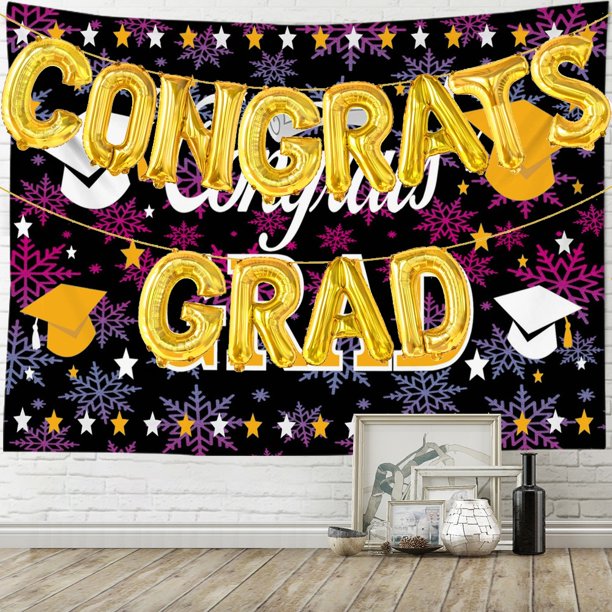 Graduation Backdrop with GRAD Balloons Class of 2023 Graduation Party ...