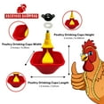No Peck Automatic Poultry Chicken Drinker Waterer Float Style (4 Pack ...