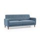Mellow Adair Mid-Century Modern Sofa with Armrest Pockets, Tufted Linen ...