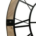 Marinela Round Wood Modern Farmhouse Wall Clock - Walmart.com