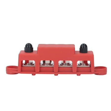 Power Distribution Busbar Box,4 Stud M8 Bus Power Distribution Block ...
