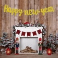 Gold Glittery Happy New year Banner,2024 New Years Eve Party Decoration ...
