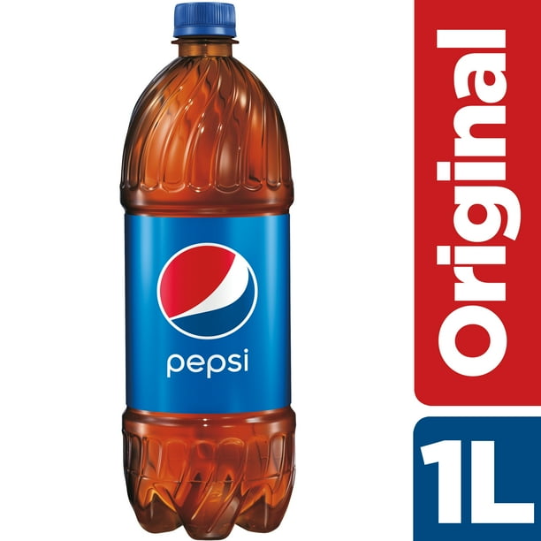 Pepsi Cola Soda Pop, 1 Liter Bottle - Walmart.com