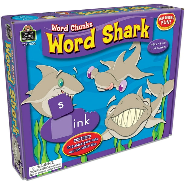 Teacher Created Resources Word Shark: Word Chunks Game - Walmart.com ...