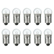 Uxcell 3.8V E10 Warm Yellow Light Mini Incandescent Bulbs with Box 10 ...