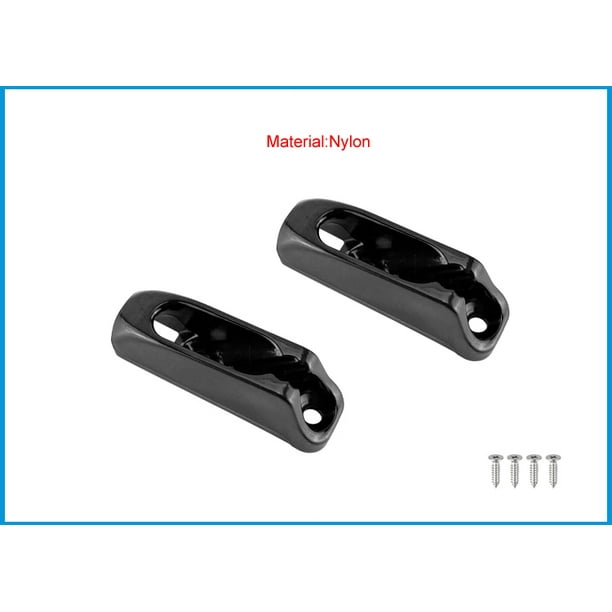 Black Nylon Jam Cleat Self-locking Rope Tensioner Runner for Outdoor ...