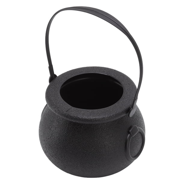 Black Candy Bucket,Candy Bucket Plastic Black Portable Halloween Party ...