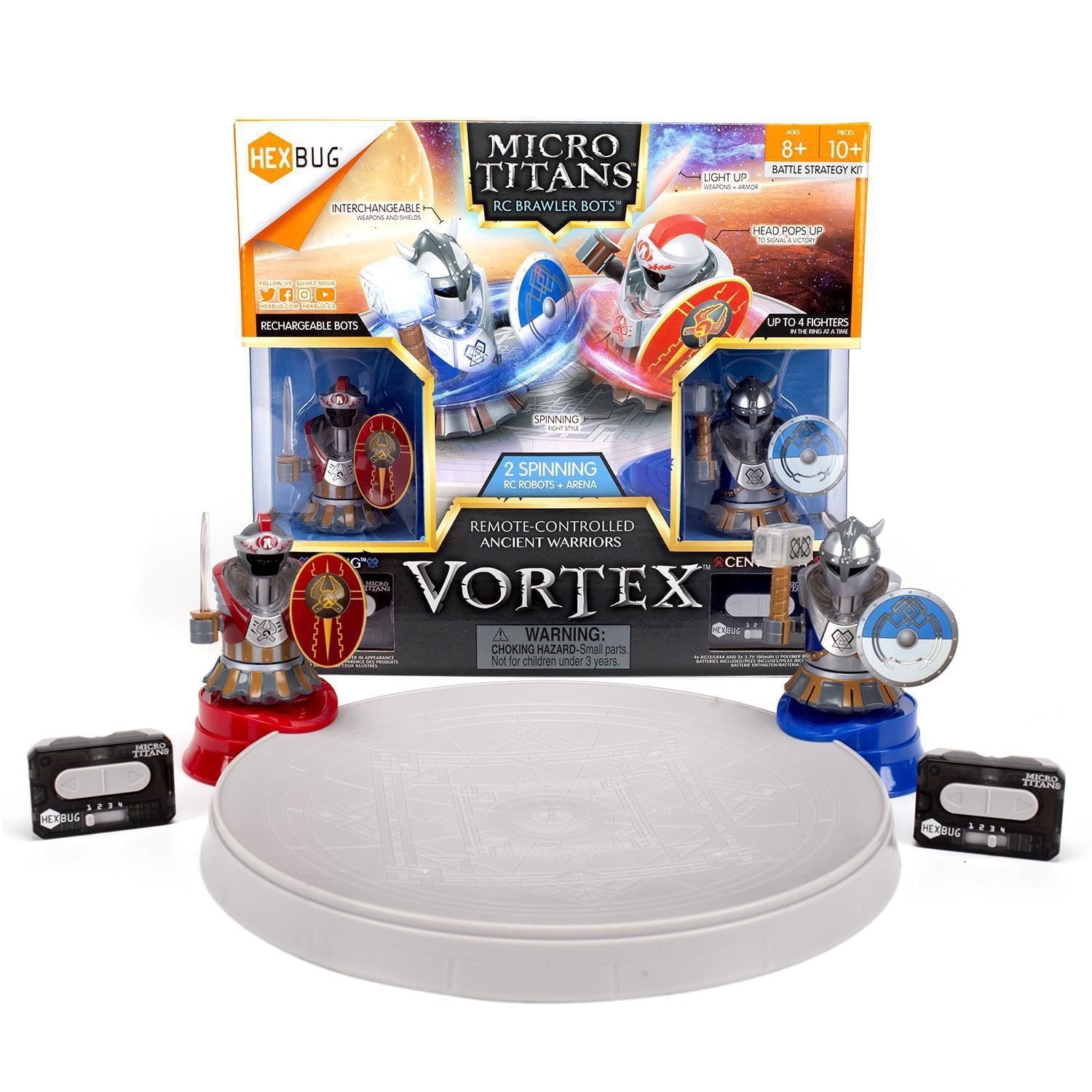 Click here for Hexbug Micro Titans Vortex Centurion Vs Viking prices