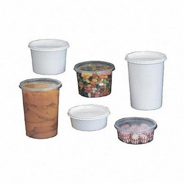 Prime Source 75002465 Deli Cup Thermoformed Lid Clear - Case of 500 ...