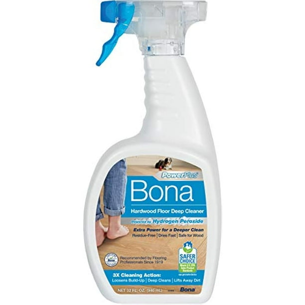 Bona Powerplus Hardwood Floor Deep Cleaner Spray, Oxygenated Formula ...