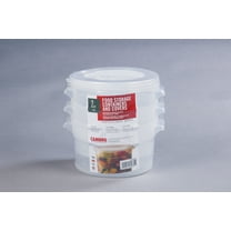 Cambro Professional 6 Quart Food Storage Containers and Covers with Lid, Dishwasher Safe, 2 Pack ...