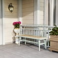 HLR Farmhouse Entryway Bench, Spindle Back Wooden Dining Benches for ...